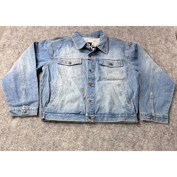 Arjun | Jackets & Coats | Arjun Xl Mens Denim Jacket Blue Trucker Style ...